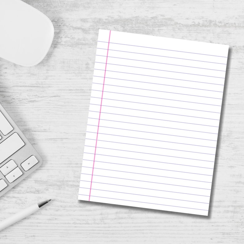 Printable Lined Paper | Note Pad Paper | Blank Lined Paper | Note ...