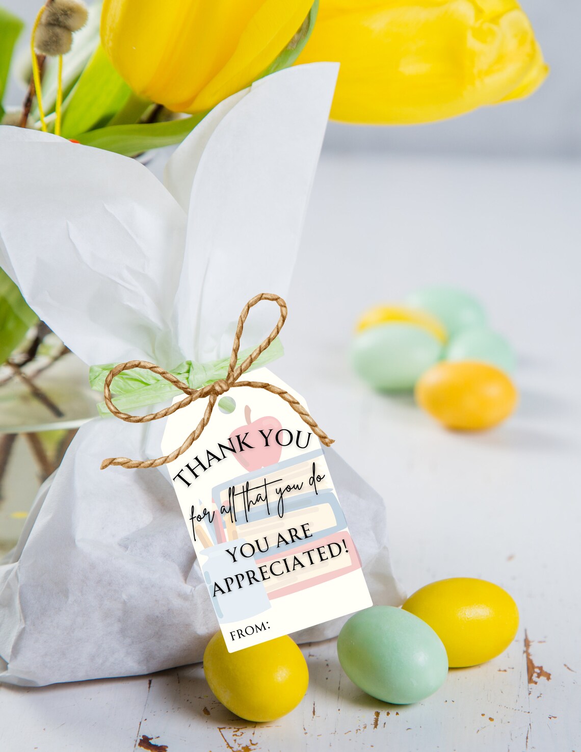 Teacher Appreciation Gift Tag Thank You Gift Tag Teacher - Etsy