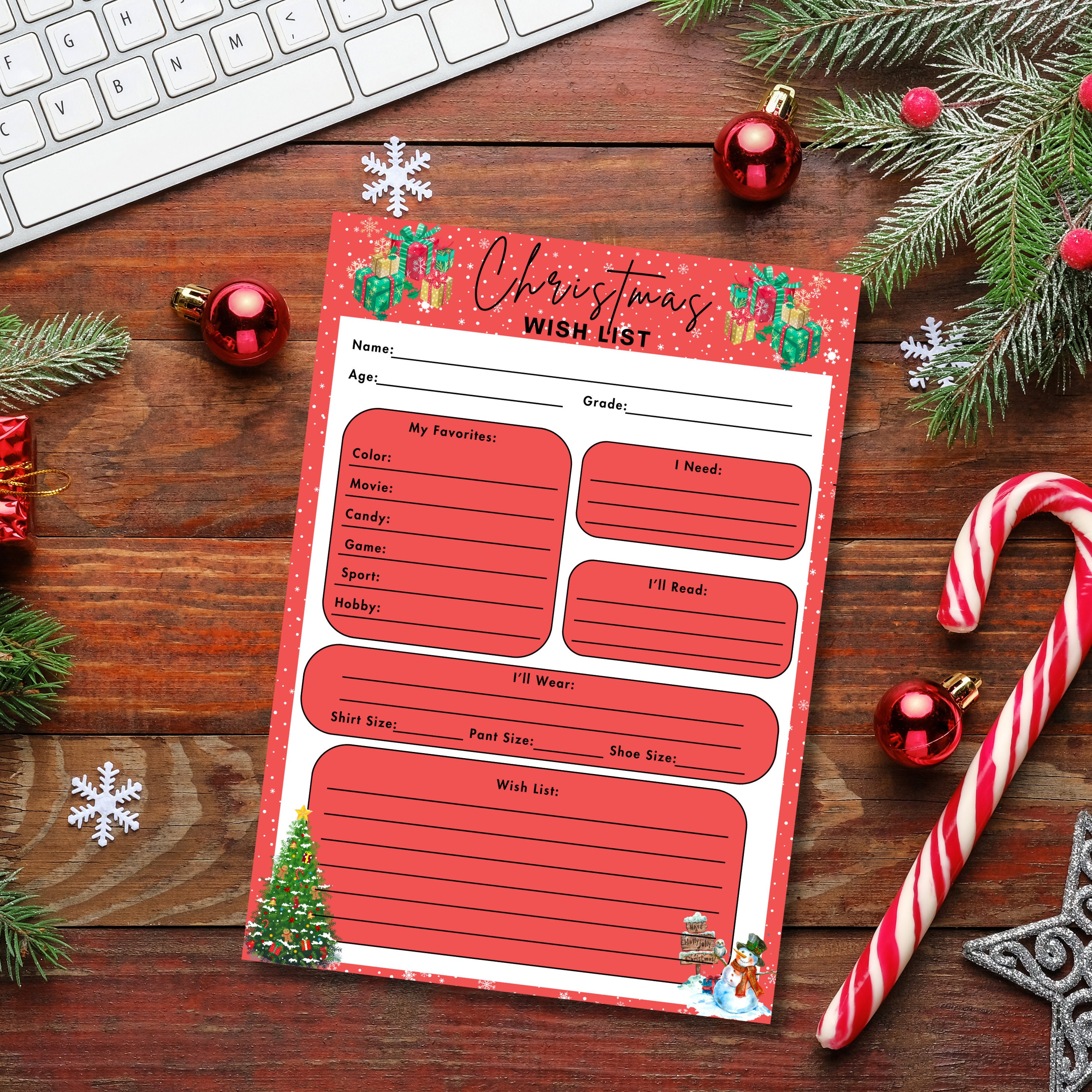 Christmas Wish List For Kids Detailed Christmas Wish List Printable Christmas Wish List For Kids Detailed Christmas Wish List Printable