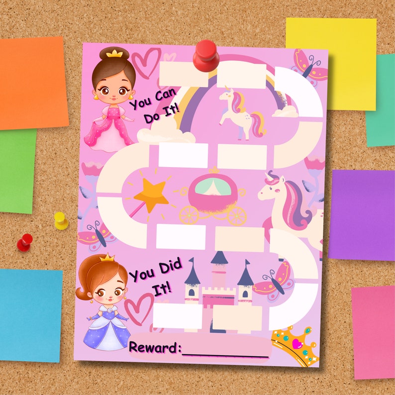 Princess Reward Chart for Kids | Behavior Chart for Kids | Printable ...