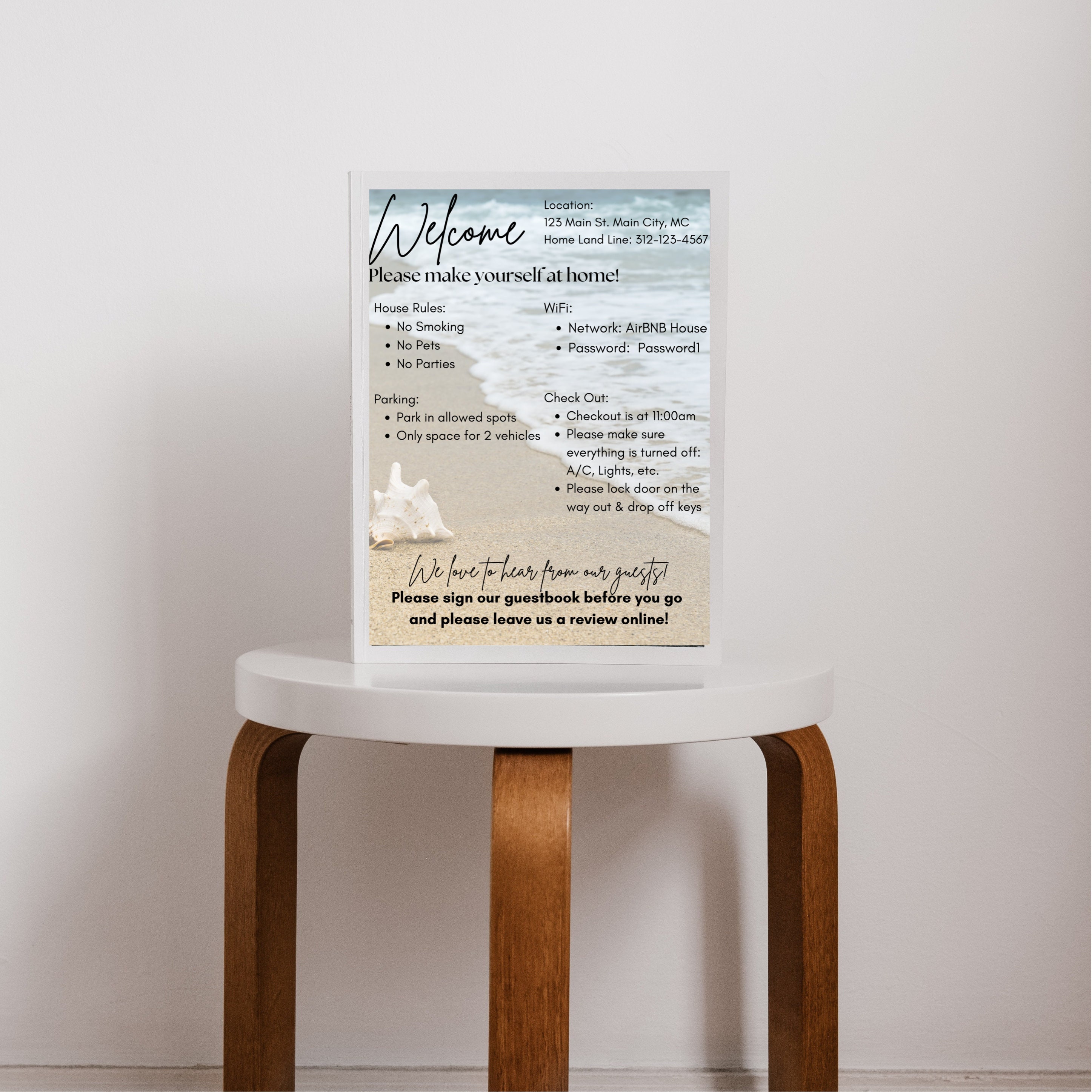 Vacation Rental Welcome Sign, Airbnb Welcome Sign, Vacation Rental ...