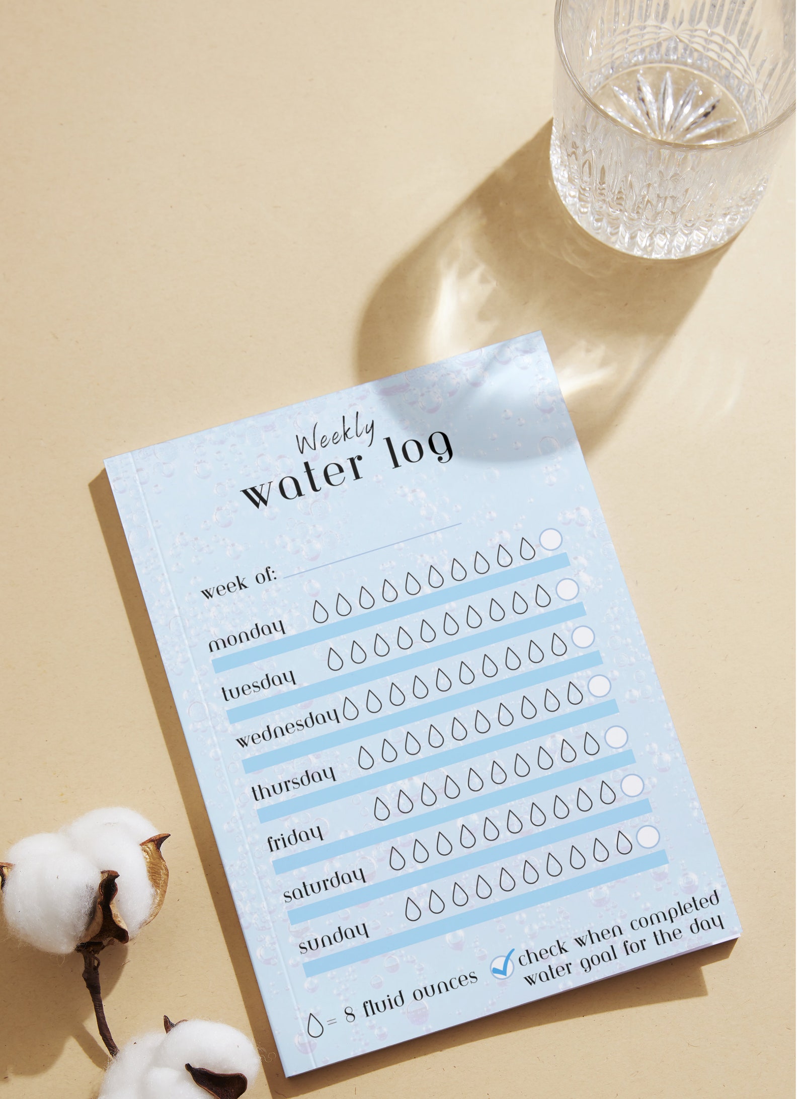 Weekly Water Tracker Printable | 30 Day Water Challenge | Hydration ...