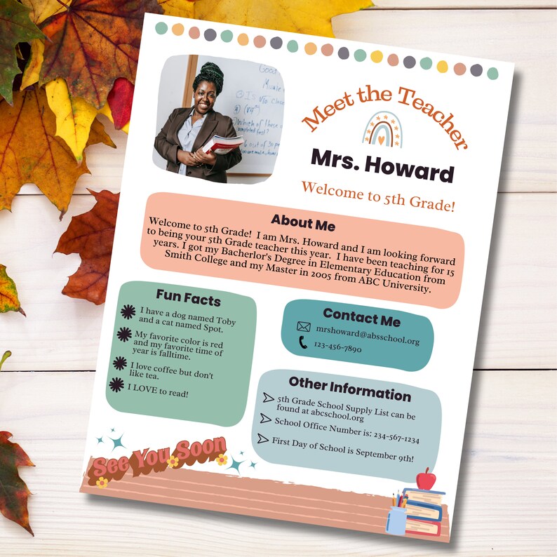 Meet the Teacher | Simple Meet the Teacher | Boho Meet the Teacher ...