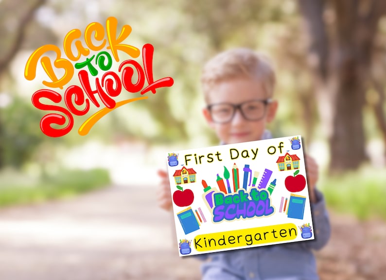 First Day of School Sign Back to School Sign Printable First Day School ...