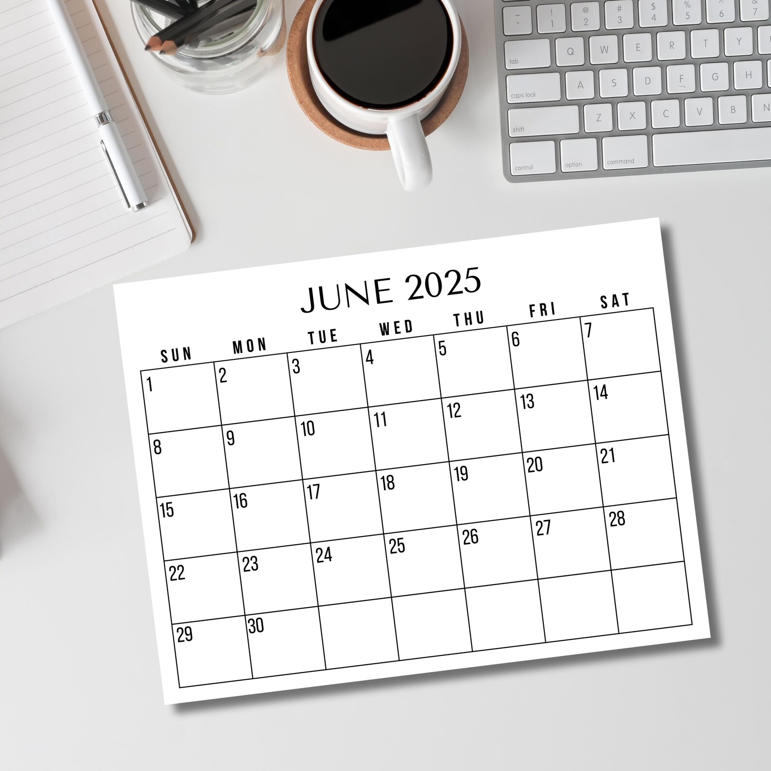 2025 Calendar Bundle | Printable 2025 Monthly Calendar | Minimalist ...