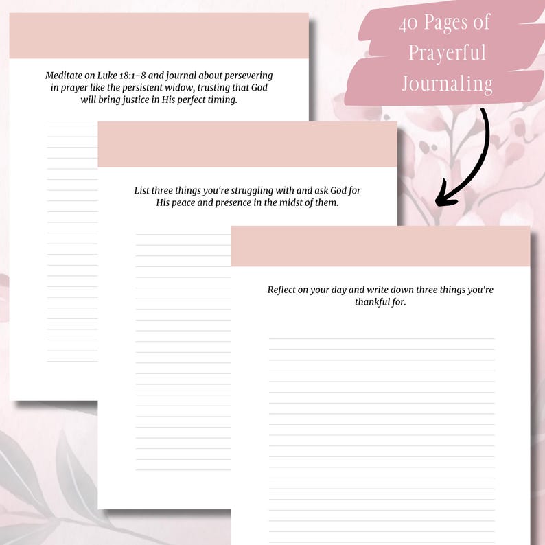 Prayer Journal | Bible Study | Prayer Notes | Printable Prayer Journal ...