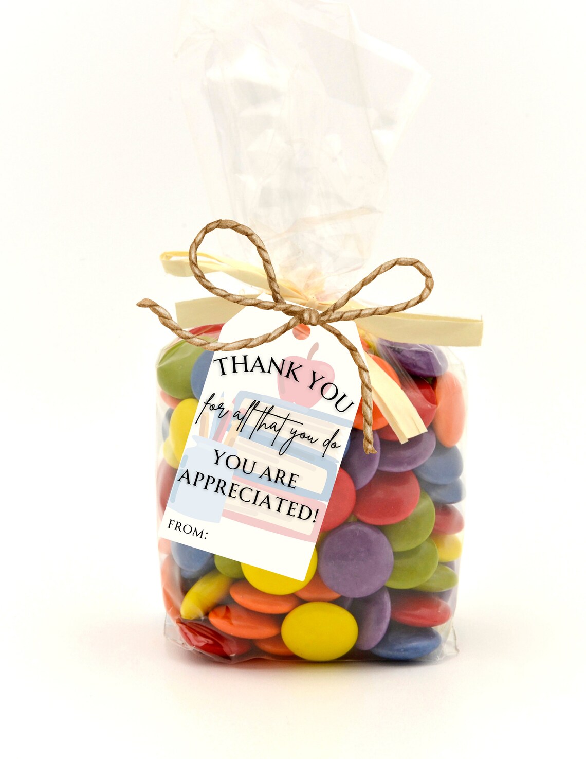 Teacher Appreciation Gift Tag Thank You Gift Tag Teacher - Etsy