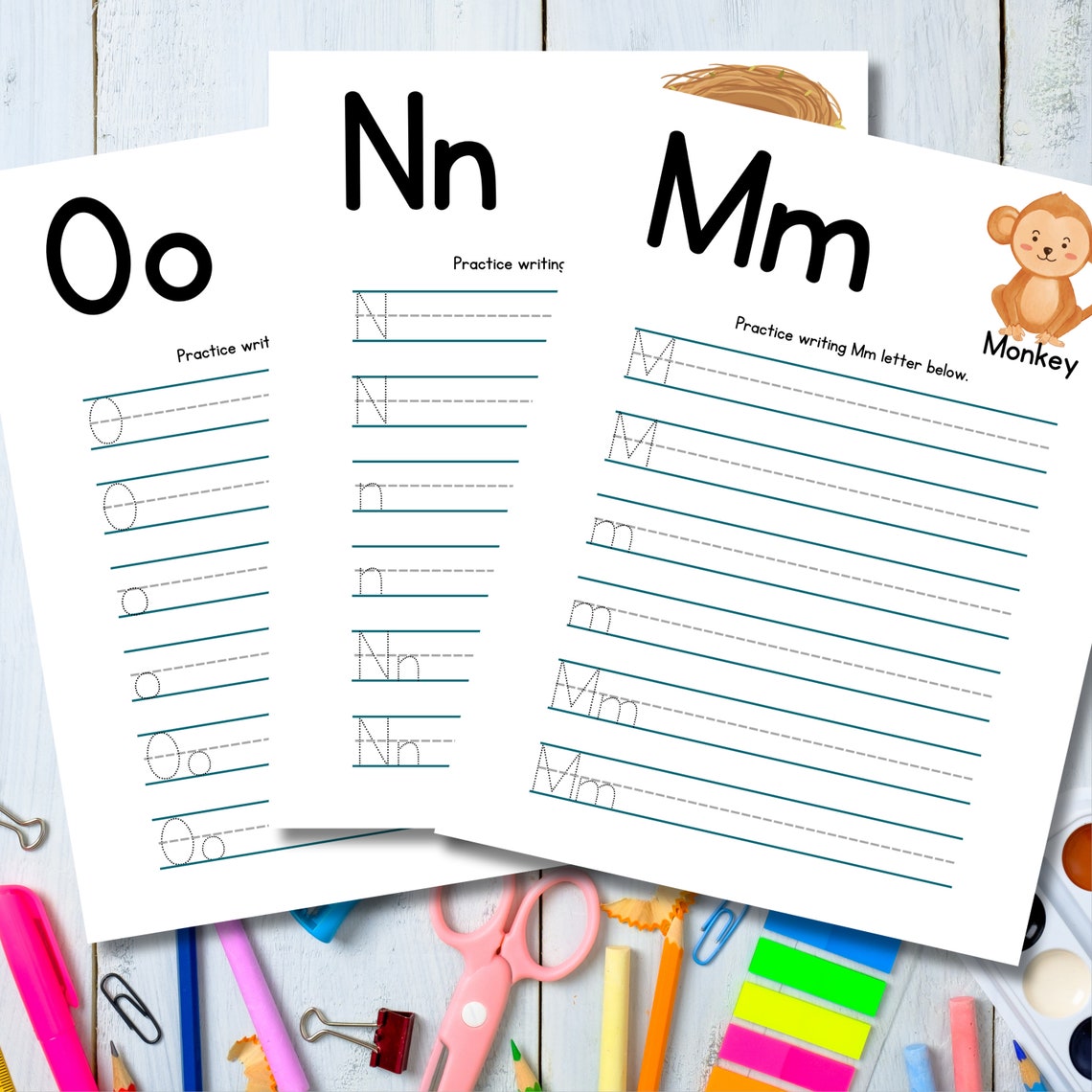 ABC Tracing Alphabet Tracing Letter Tracing Hand Writing - Etsy