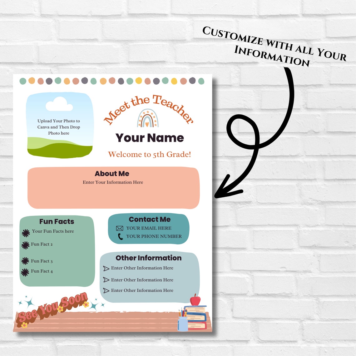 Meet the Teacher | Simple Meet the Teacher | Boho Meet the Teacher ...