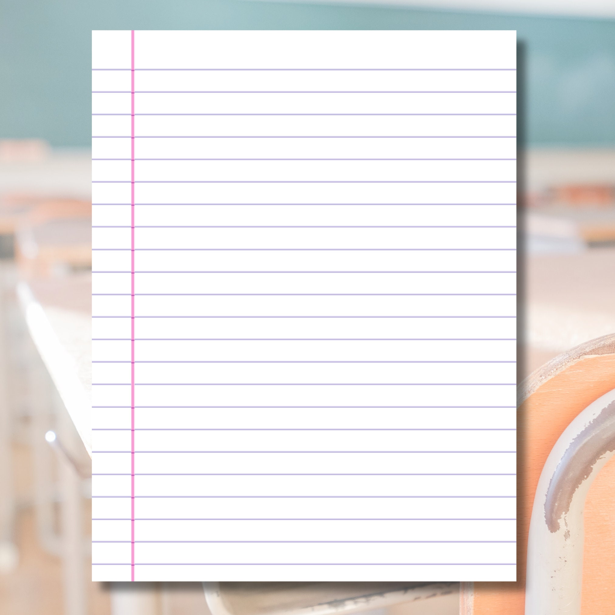 Printable Lined Paper | Note Pad Paper | Blank Lined Paper | Note ...
