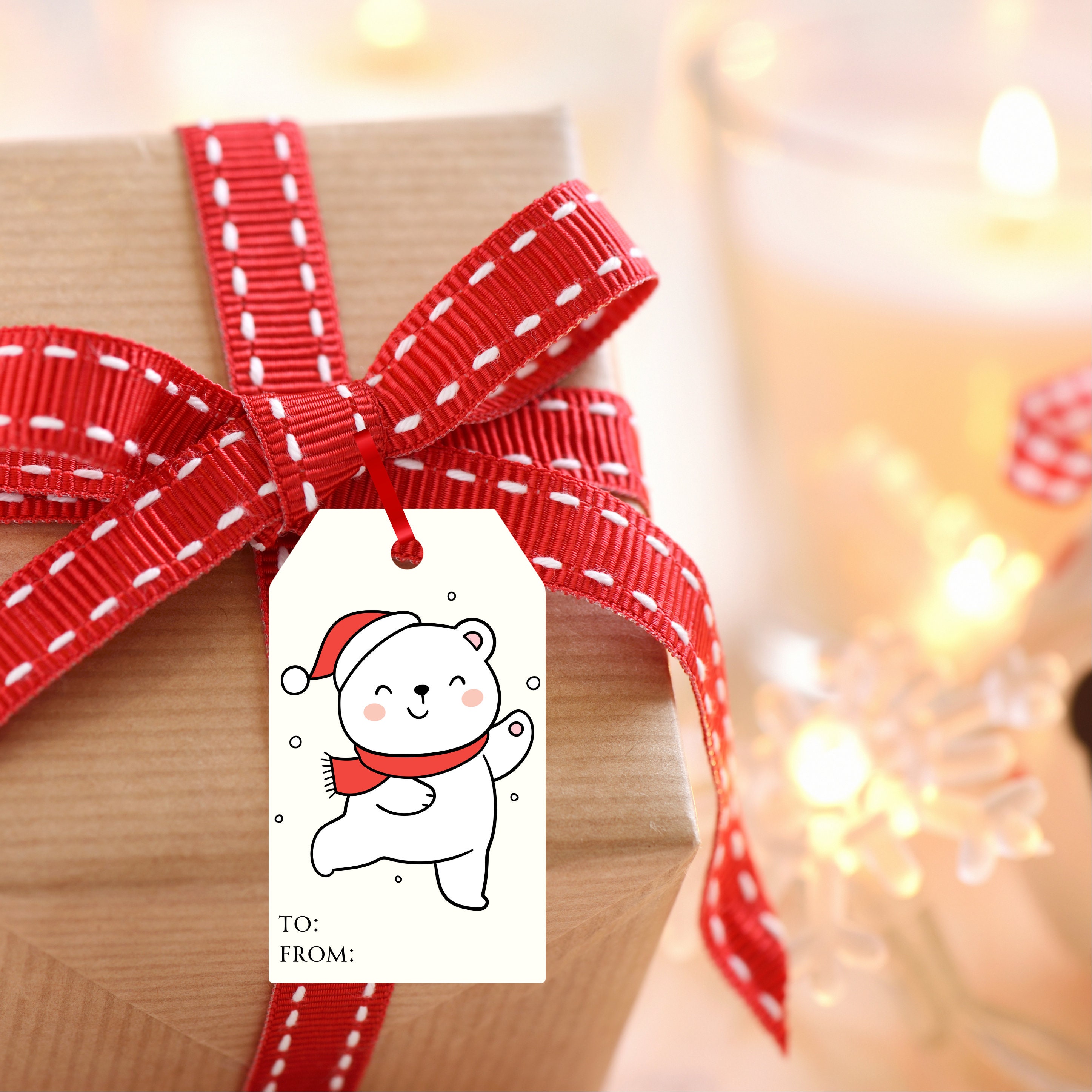Christmas Gift Tag | Printable Christmas Gift Tag | Christmas Penguin ...