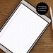 Printable Lined Paper | Note Pad Paper | Blank Lined Paper | Note ...