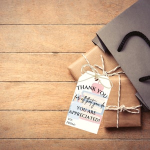 Teacher Appreciation Gift Tag |thank You Gift Tag | Teacher ...