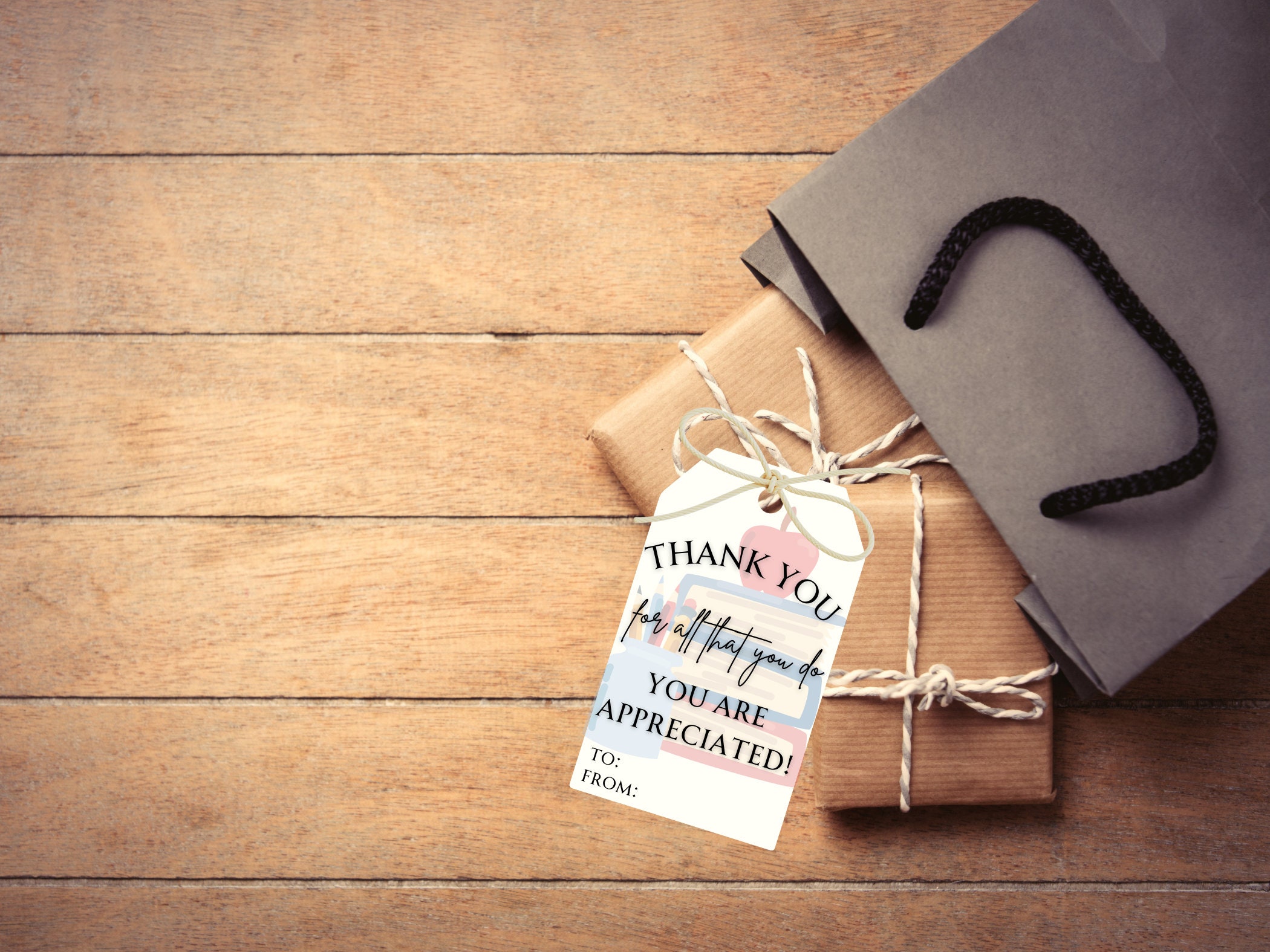 Teacher Appreciation Gift Tag |thank You Gift Tag | Teacher ...