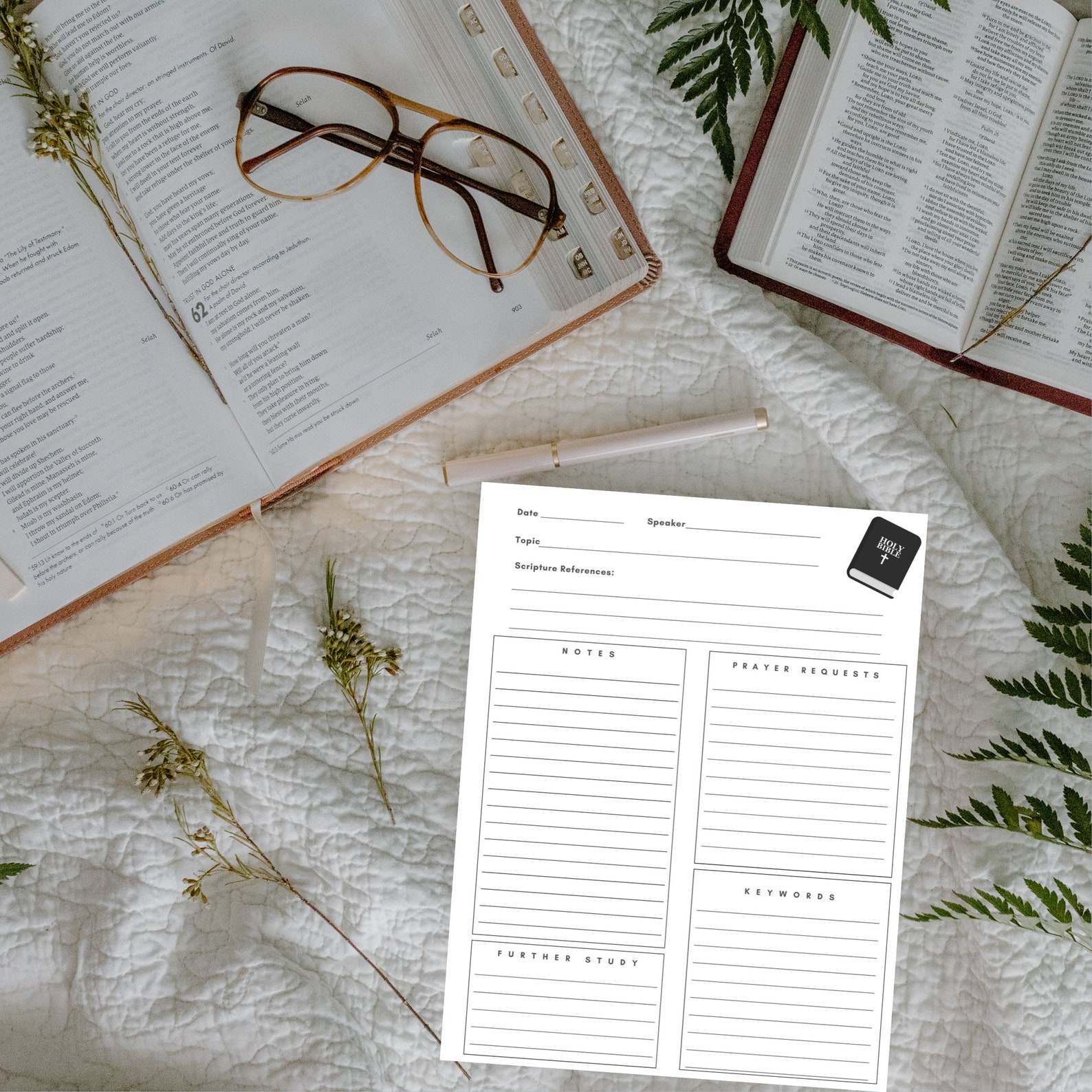 Sermon Notes, Church Sermon Notes, Sermon Journal, Church Notes Journal ...