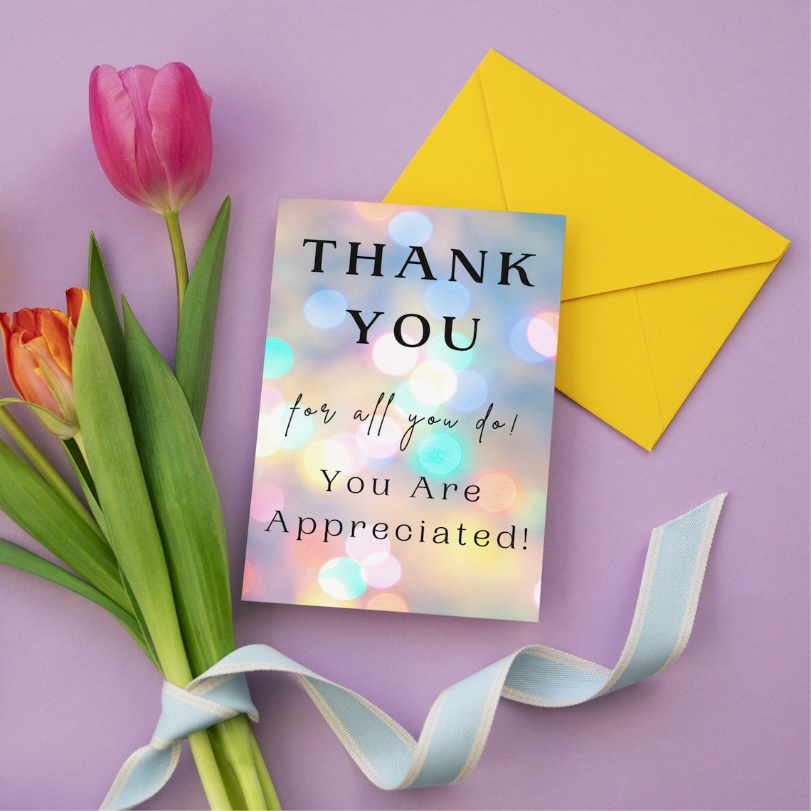 Thank You Card, Printable Thank You Card, Thank You Card for Teacher ...