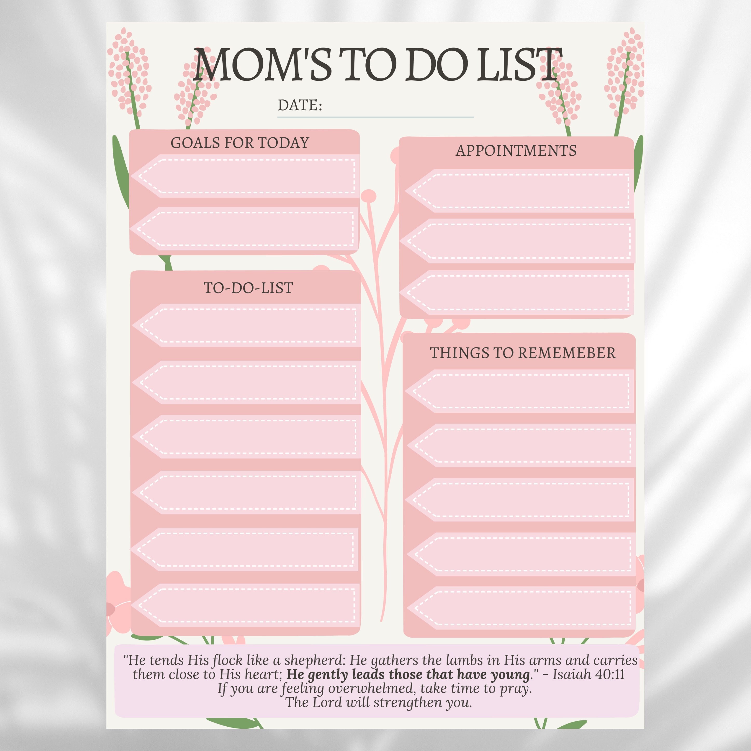 Mom To-do-list, Mom to Do List Journal, Mom Journal Note Page ...