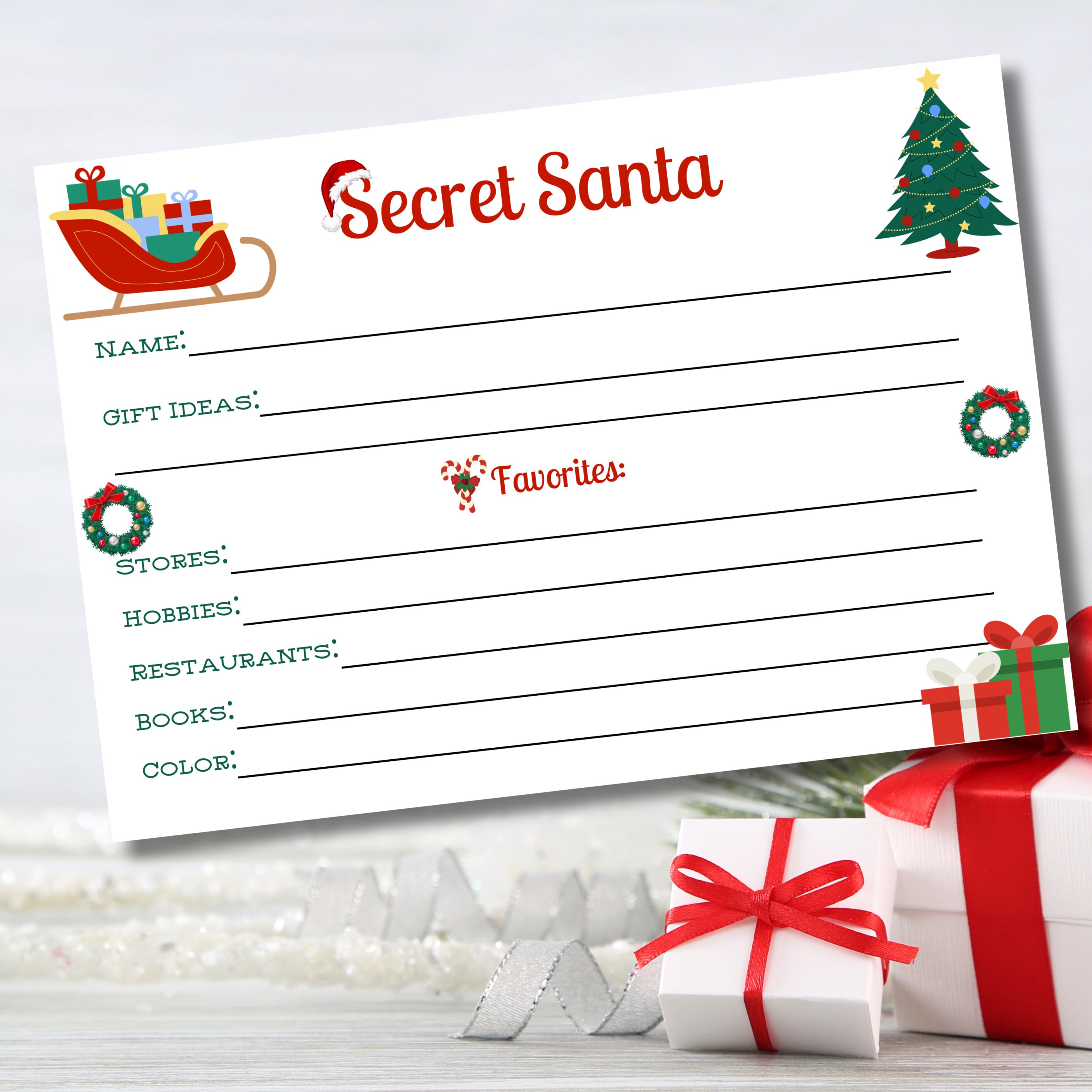 Secret Santa Gift Exchange | Holiday Party Gift Exchange | Christmas ...