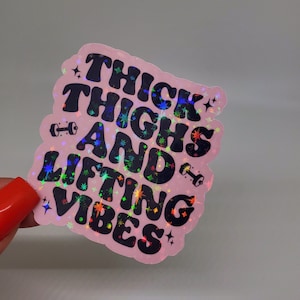Fitness Sticker Thick Thighs Gym Girl Era Sticker Workout Sticker ...