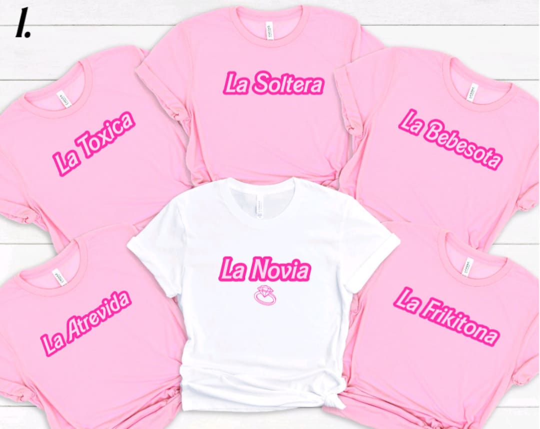 Latina Bachelorette Shirts Pink Doll Shirts Bad Bunny Party Shirts Mi ...