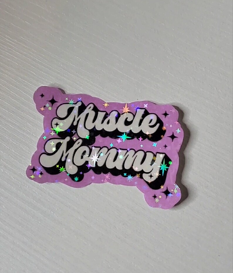 Fitness Sticker Muscle Mommy Sticker Workout Sticker - Etsy