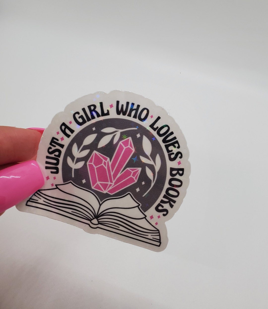 Reading Sticker, Reading Books, Book Worm Sticker, Girls Who Love to ...