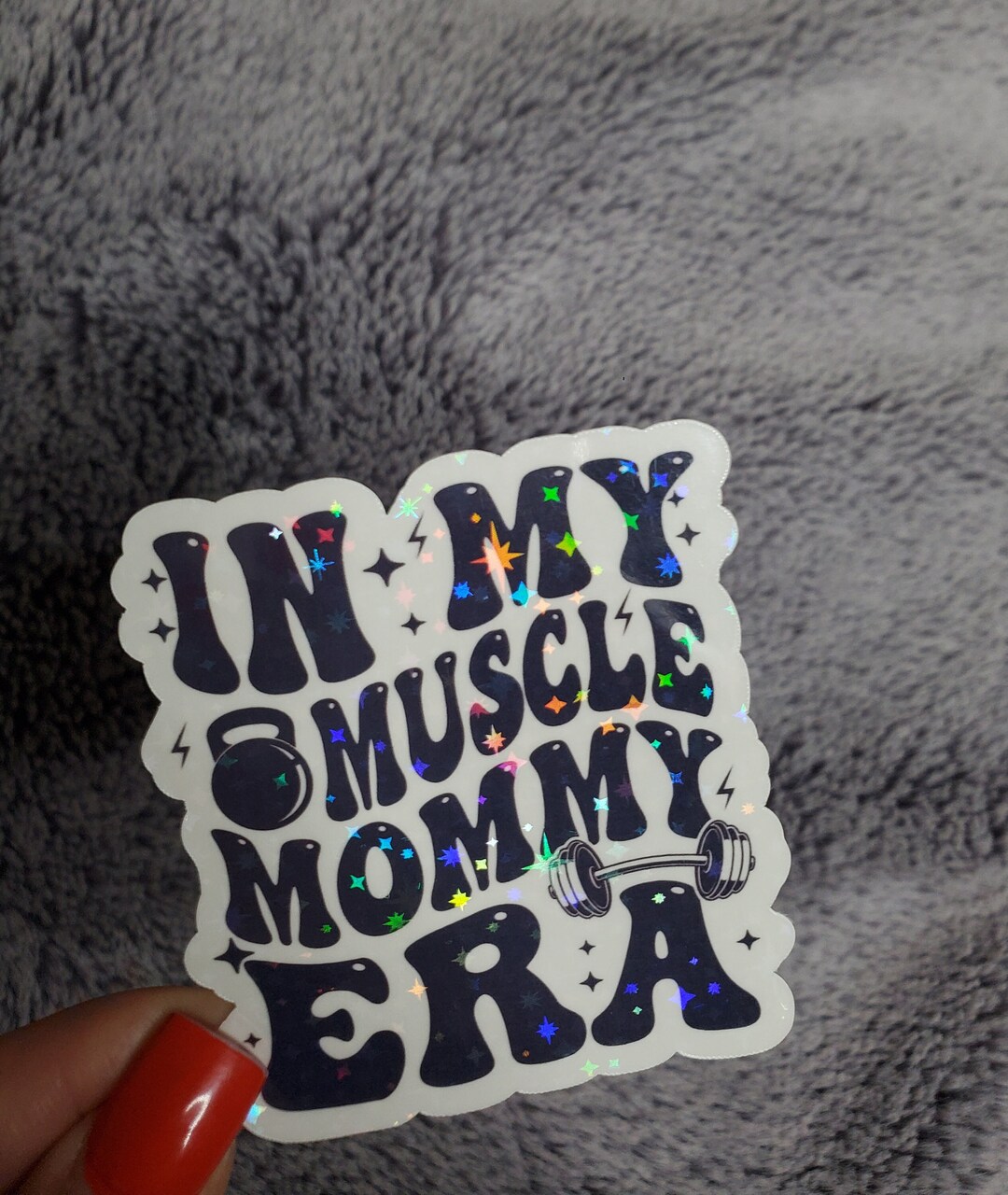 Fitness Sticker, Muscle Mommy Sticker, Workout Sticker, Weightlifting ...