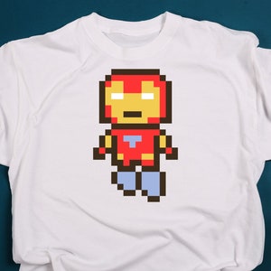 Iron Man Pixel Art SVG, Superhero Svg, High Quality Svg Files for ...