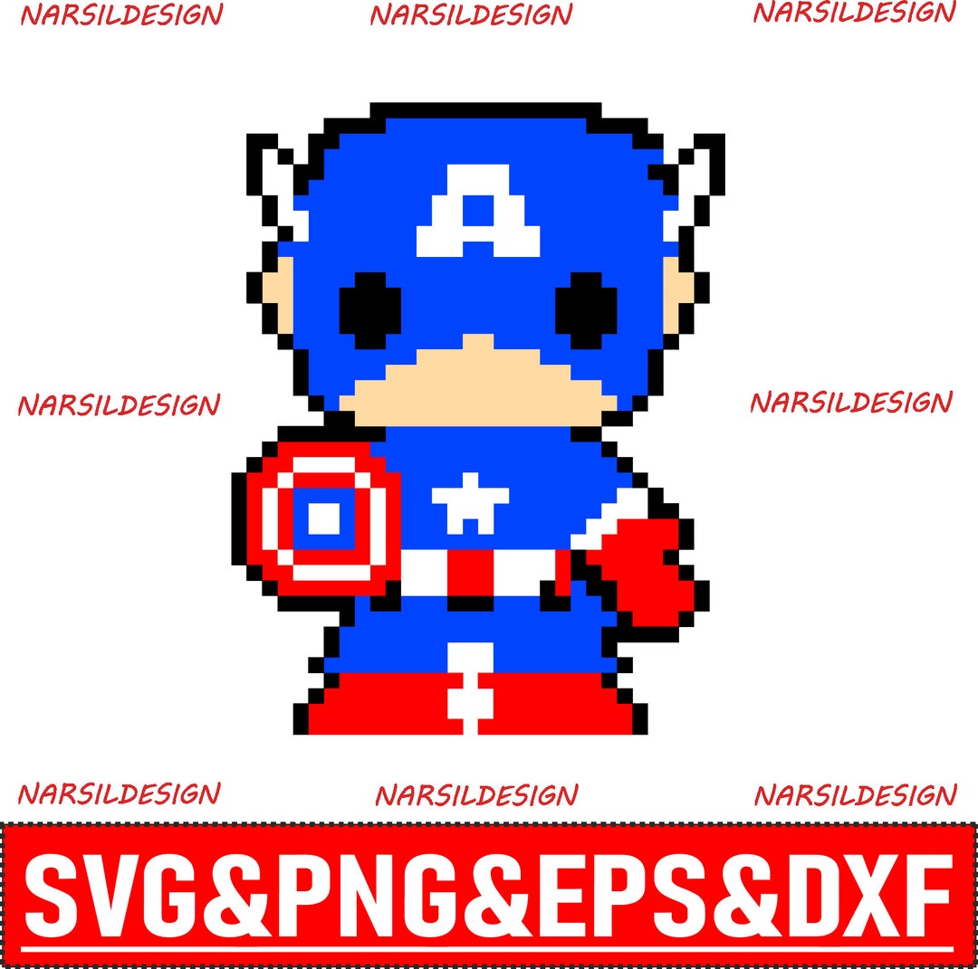 Super Hero Svg Pixel Art, Super Hero Shirts, Super Hero Png, Custom ...