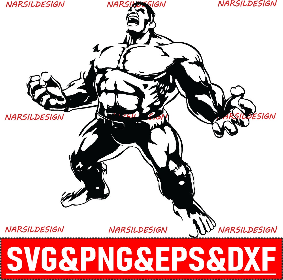 Hulk Superhero SVG Clipart Vector (digital Download) - Etsy