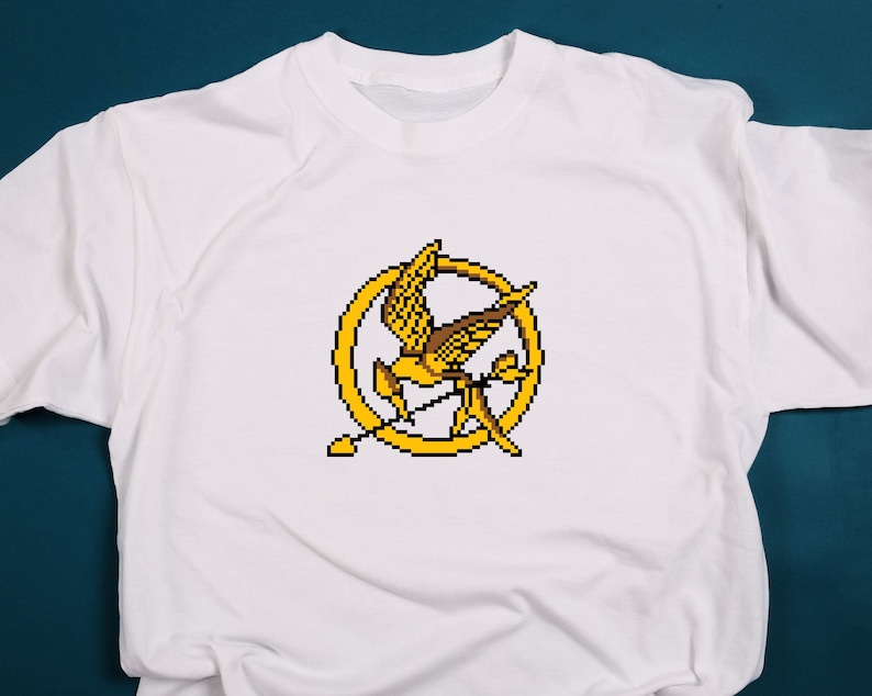 Hunger Games Mockingjay Pixel Art (svg, Png, Dxf, Eps) - Etsy