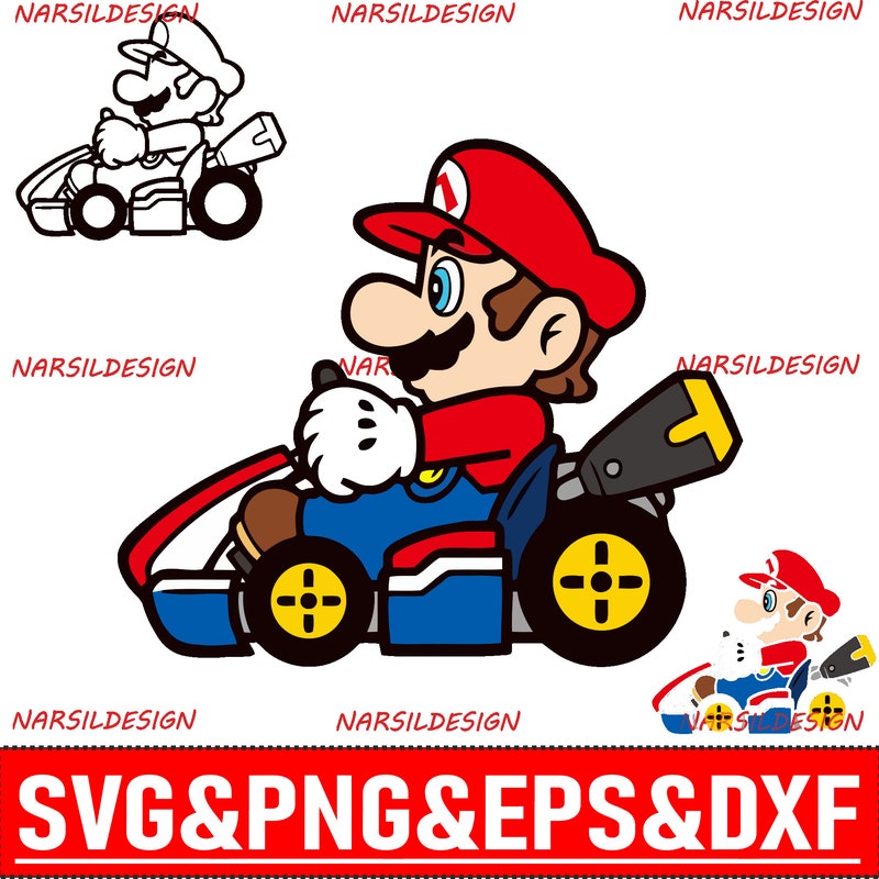 Mario Svg - Etsy