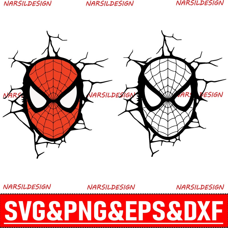 Spiderman Face Drawing - Etsy