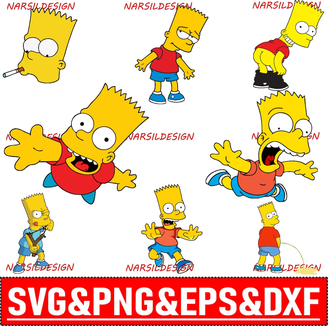 The Simpsons Bundle Svg, Bart Simpsons Svg,svg, Simpsons Png, the ...