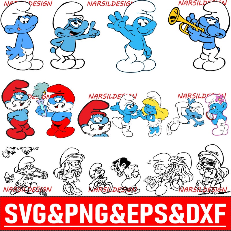Smurf - Etsy