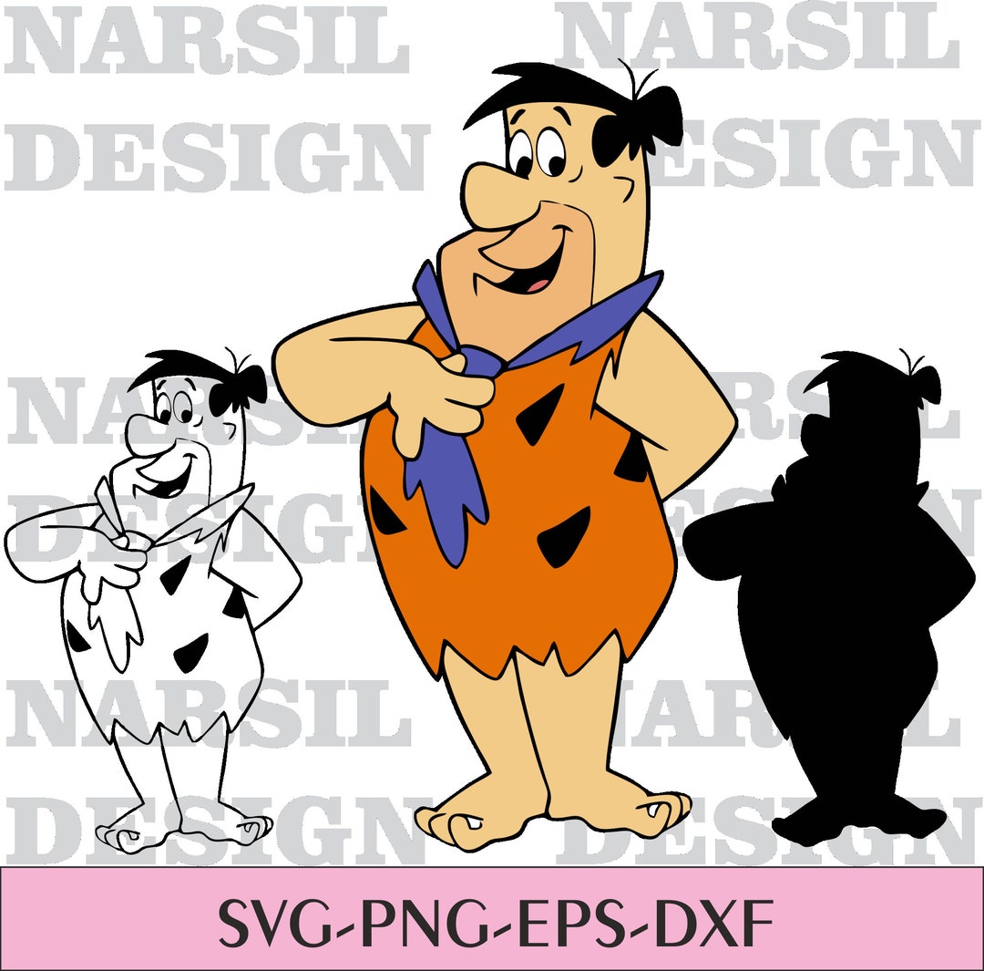 Fred Flinstone Svg File Svg Cutting File Svg for Silhouette - Etsy