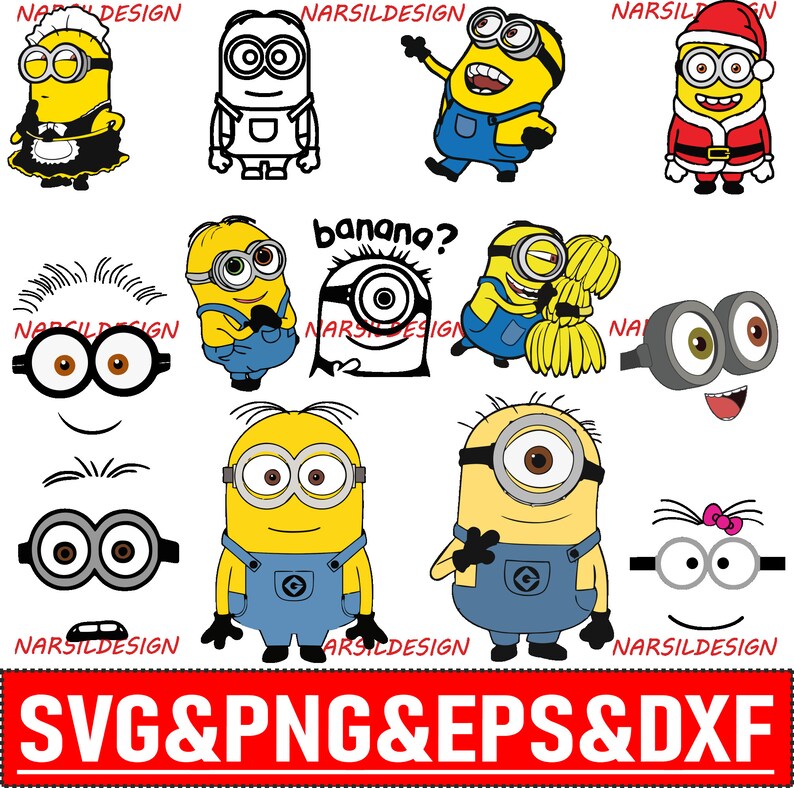 Minions Svg Bundle Minion SVG for Craft Machines Cricut - Etsy