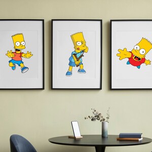 Bart Simpson SVG Bundle, Cartoon Sticker (png, Eps, Jpg) - Etsy