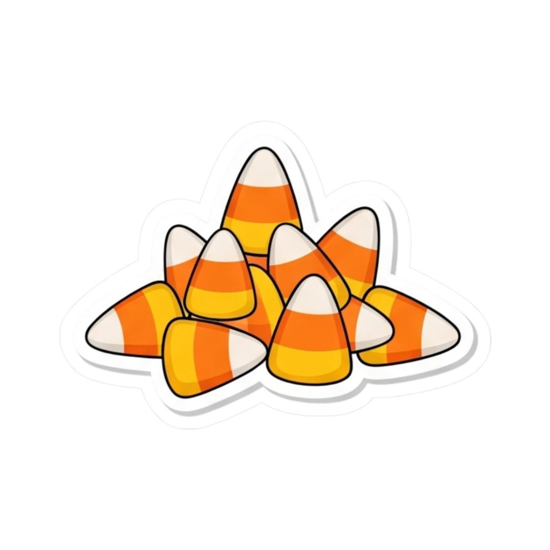 Halloween Candy Corn Stickers Cute Fall Decor Laptop Stickers Party ...