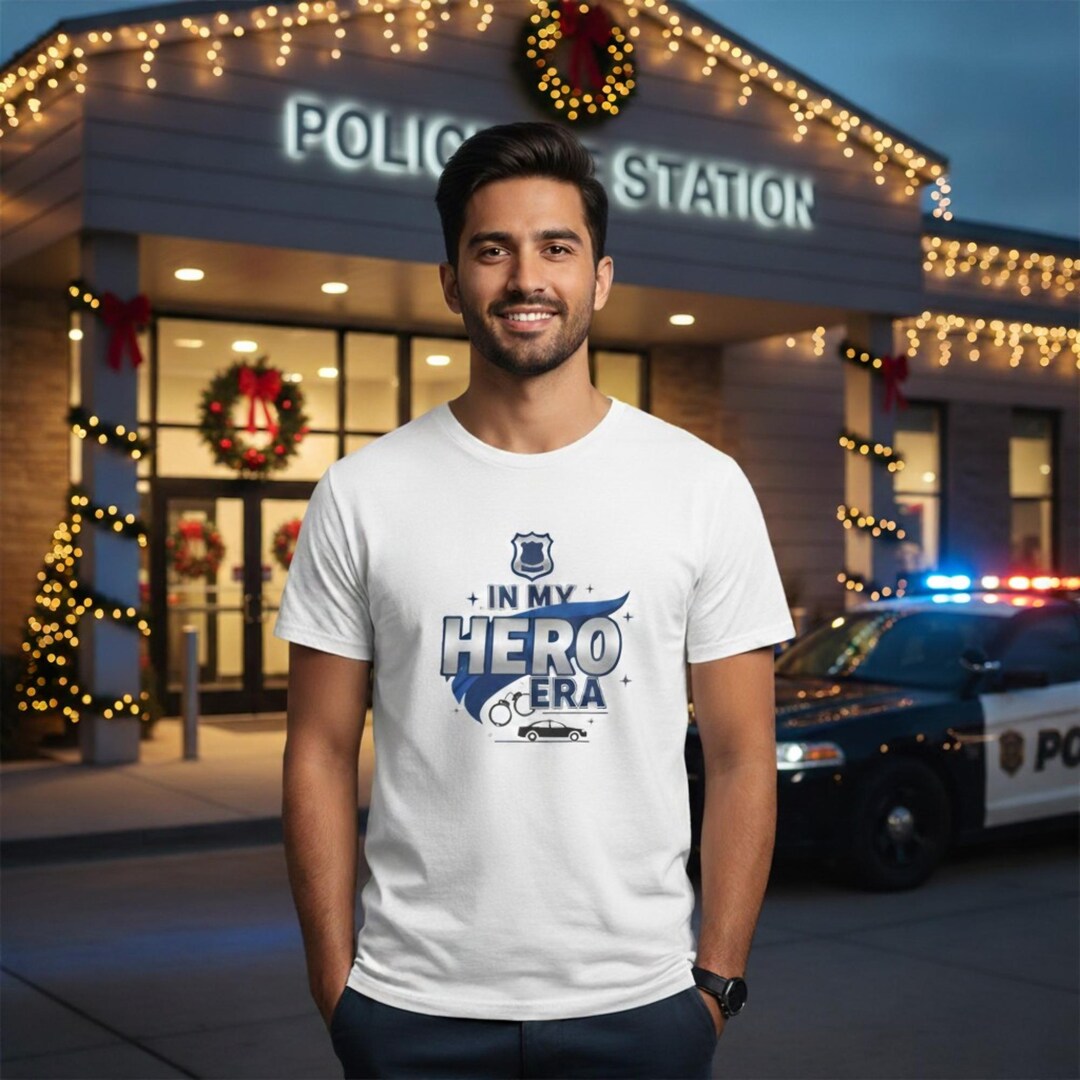 In My Hero Era Police Badge Tee Law Enforcement Shirt Hero Era Police ...