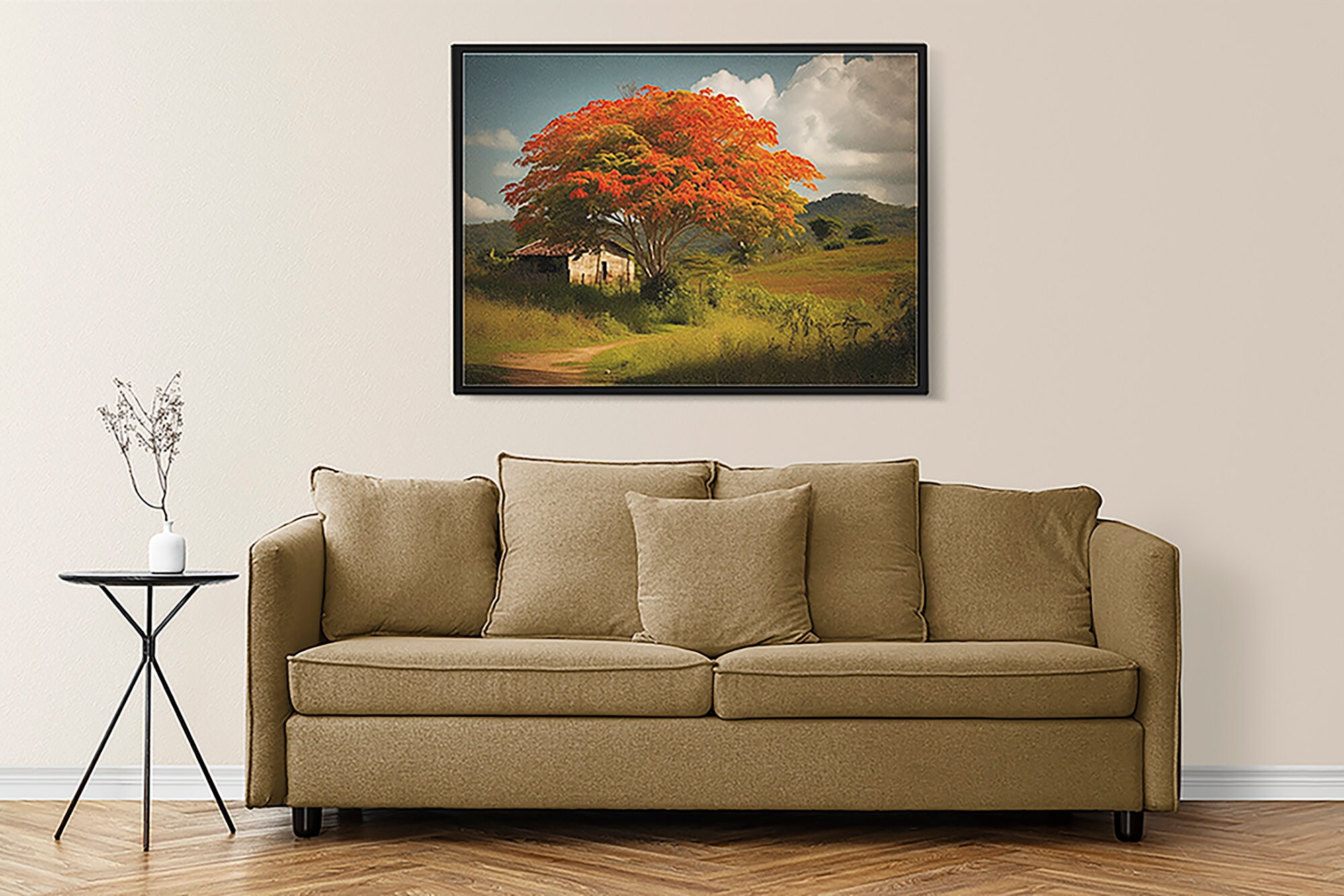 Flamboyant Trees of Puerto Rico Digital Artwork - Nature-themed Wall ...