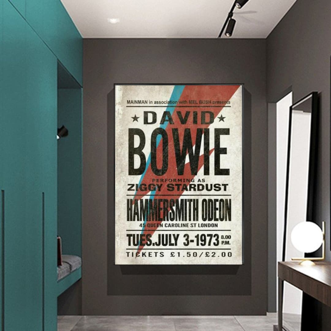 David Bowie Hammersmith Odeon Poster - Etsy