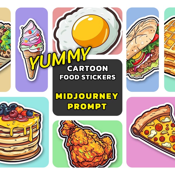Midjourney Sticker Prompts - Etsy