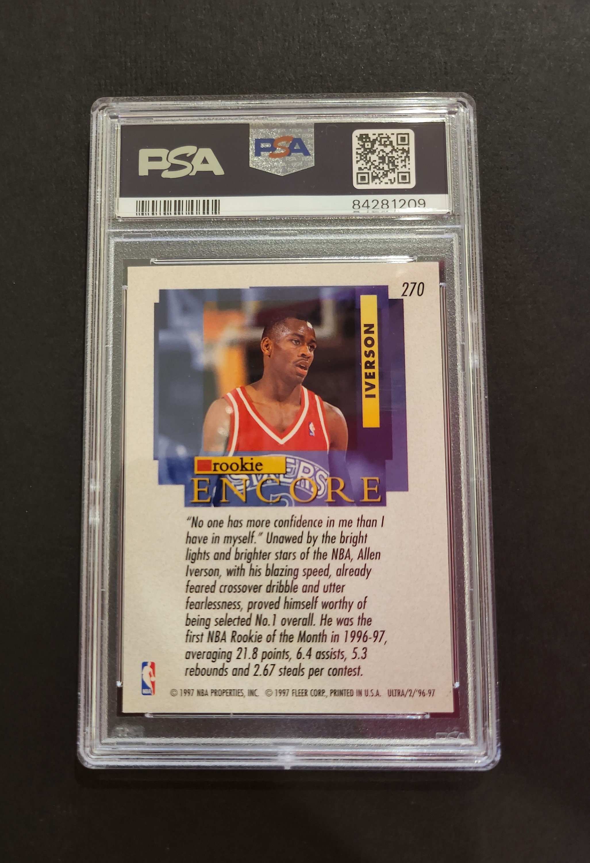 Allen Iverson Rookie PSA Card - Etsy