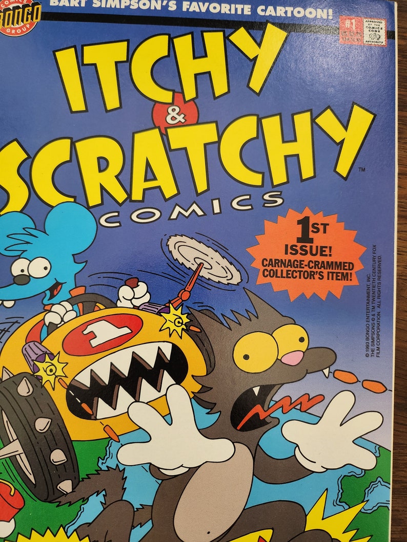 1993 Itchy and Scratchy Comics 1st - Etsy