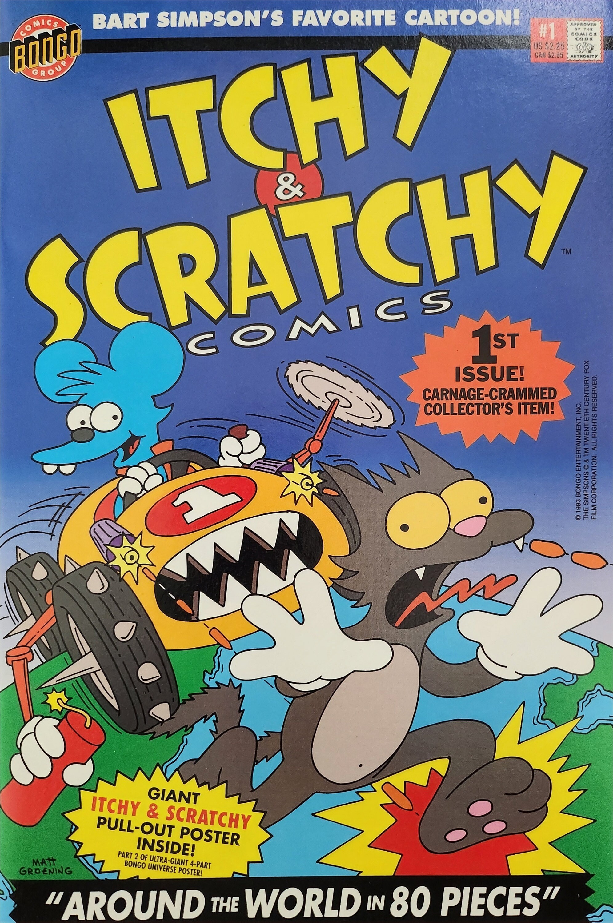 1993 Itchy and Scratchy Comics 1st - Etsy