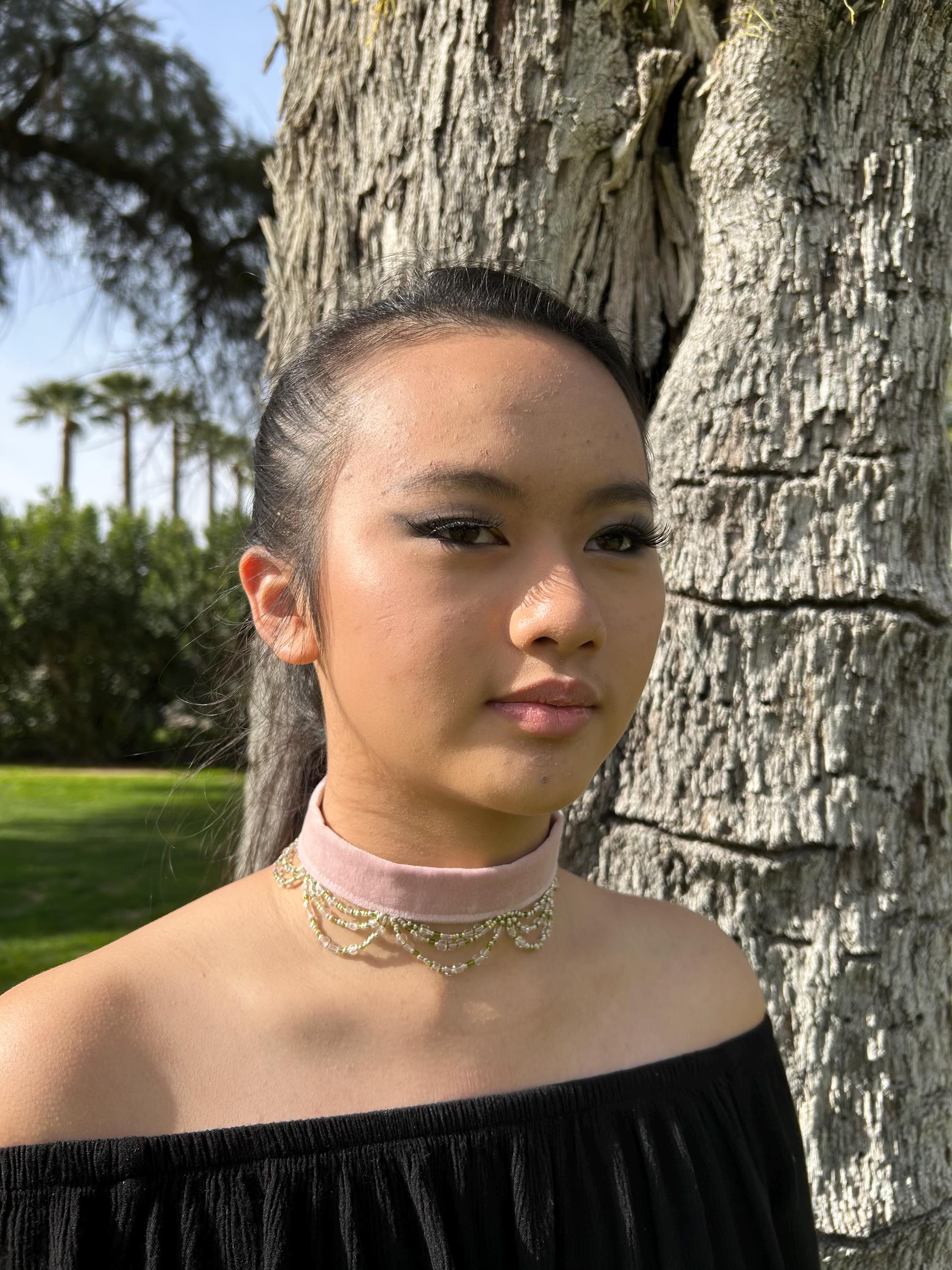 Pink Velvet Beaded Choker Necklace - Etsy