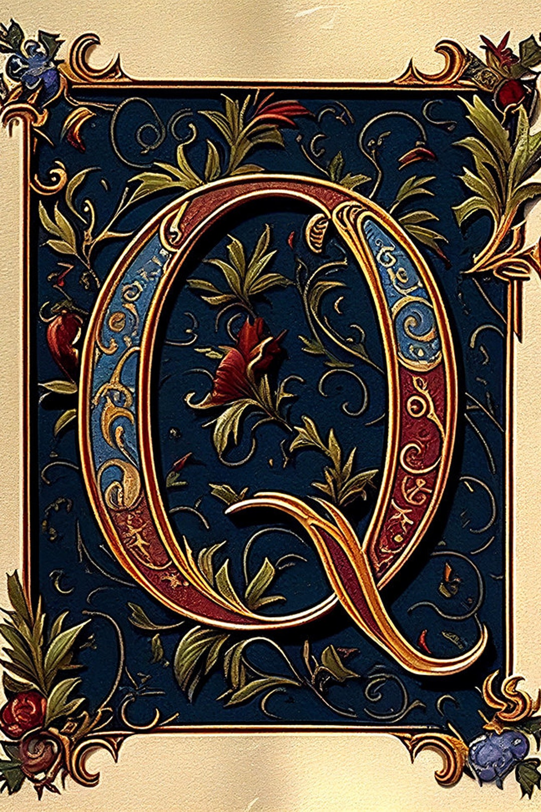 Illuminated Letters Q