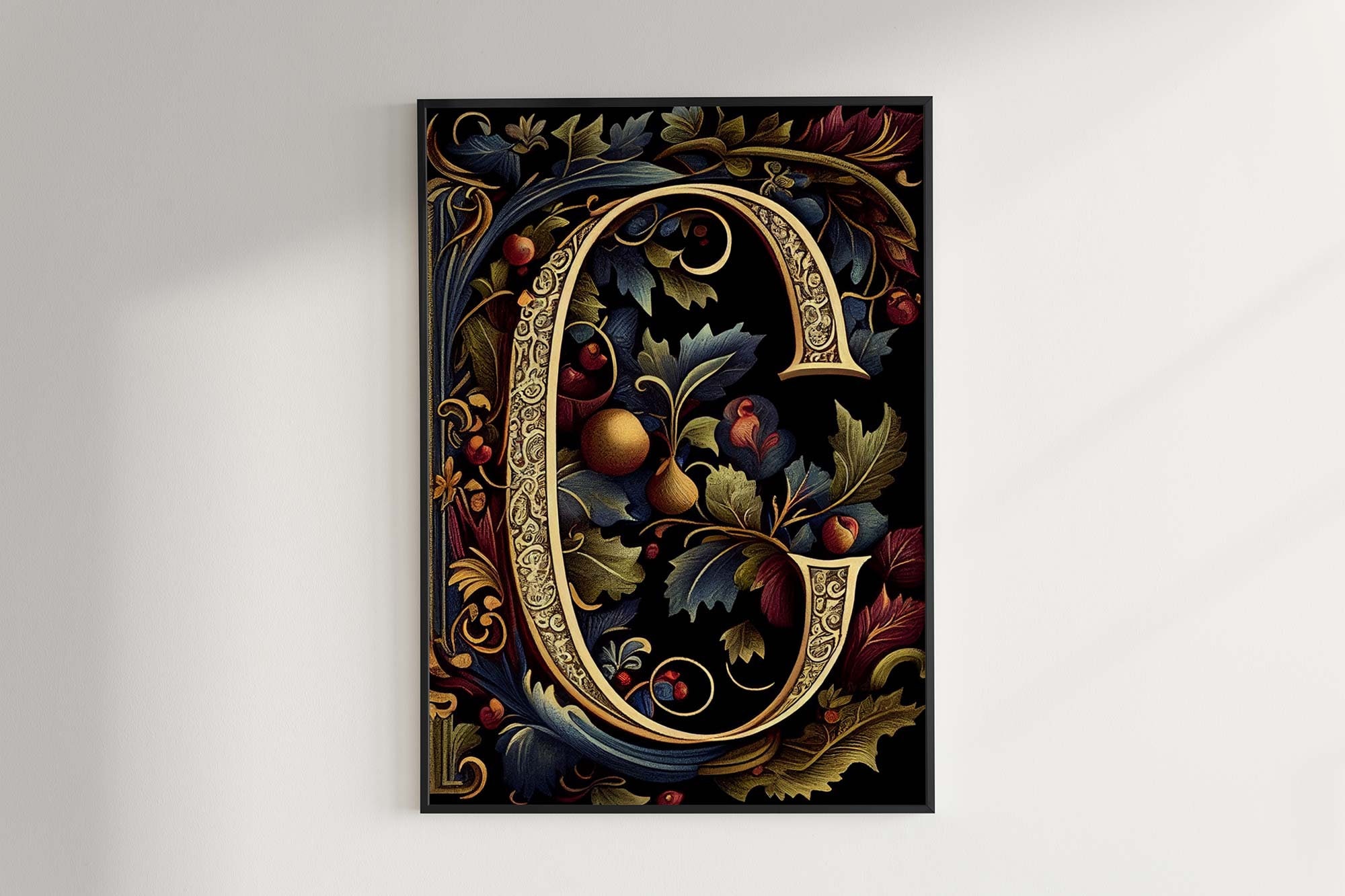 Illuminated Manuscript | Letter C With Flourish | Book of Kells | GREAT ...