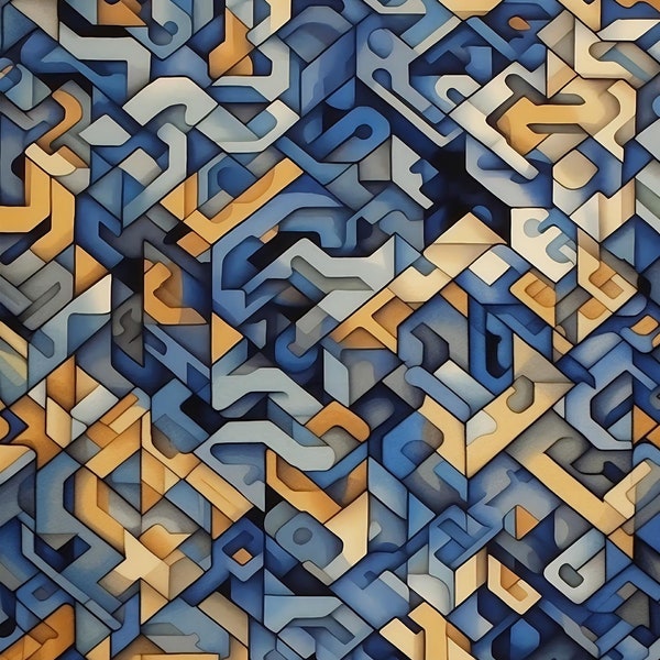 Escher Pattern - Etsy